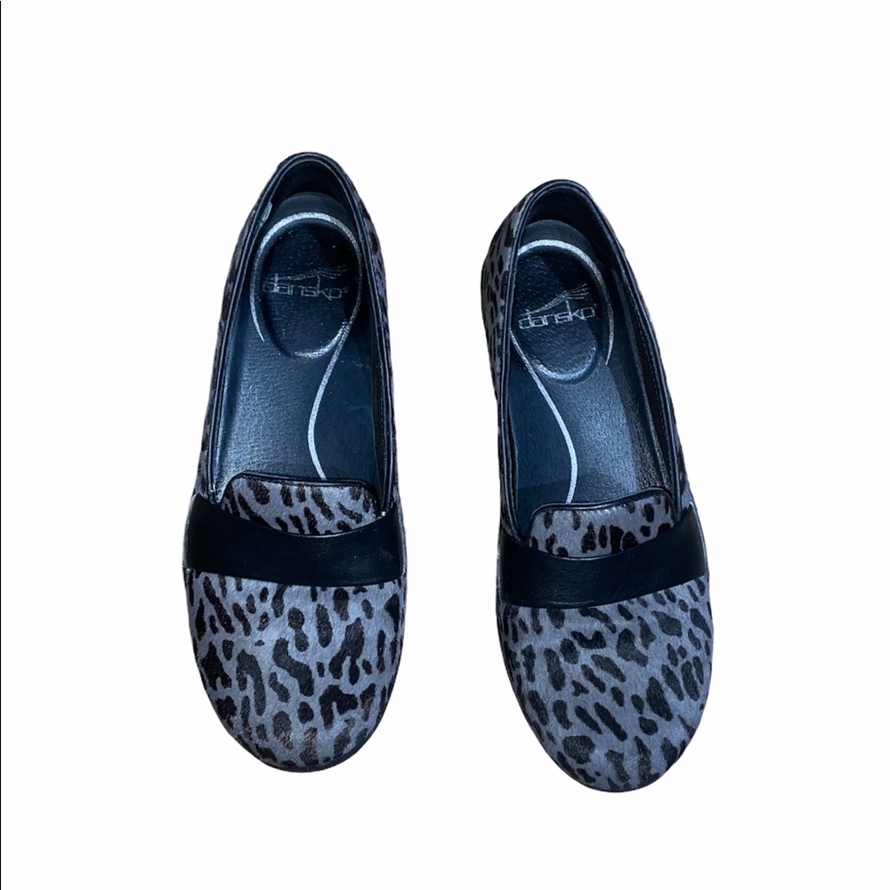 Dansko Oksana Animal Print Calf Hair Loafers Sz 6 - Gem
